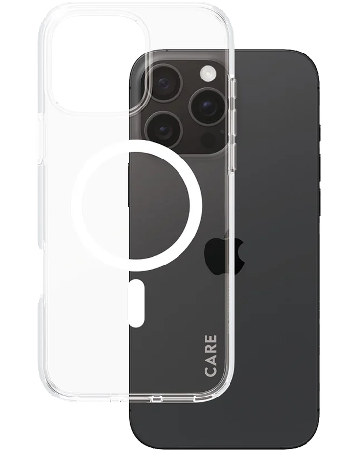 CARE Cover Transparent White MagSafe iPhone 16 Pro Max
